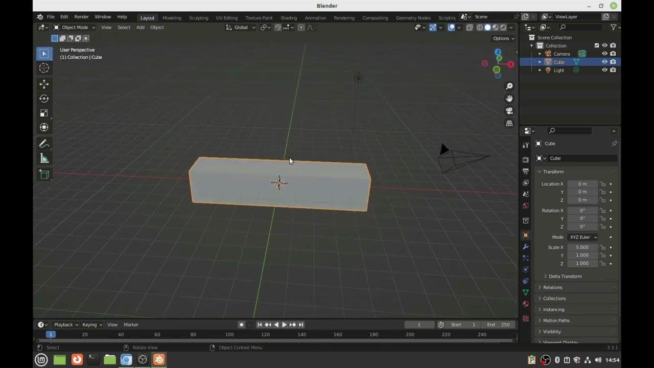 Blender - 3 Scaling & Rotation - YouTube