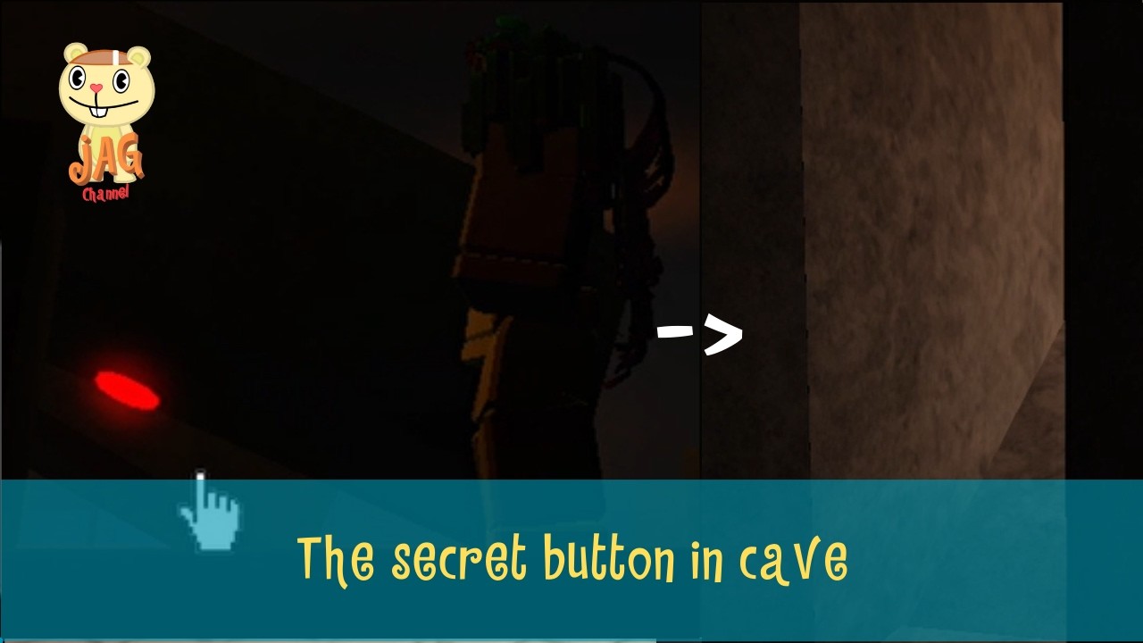 The secret button in cave - YouTube