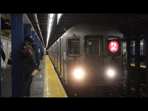 (R62 2 trains) MTA Subway 2 trains at Sterling Street - YouTube