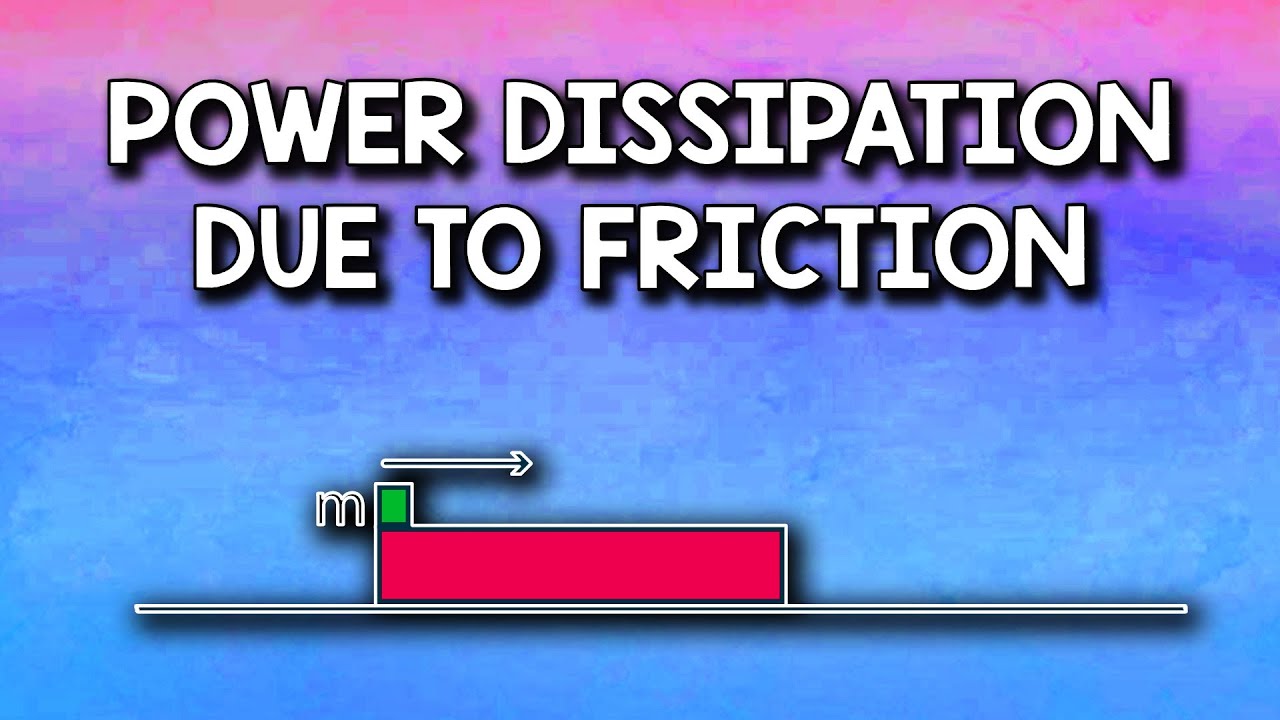 Power Dissipation due to Friction | Class 11 Physics | Work Energy ...