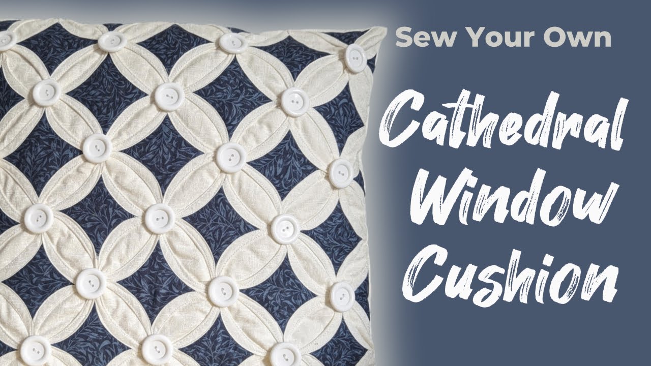 Easy(ish) Cathedral Window Cushion Tutorial - No Zips in sight! - YouTube