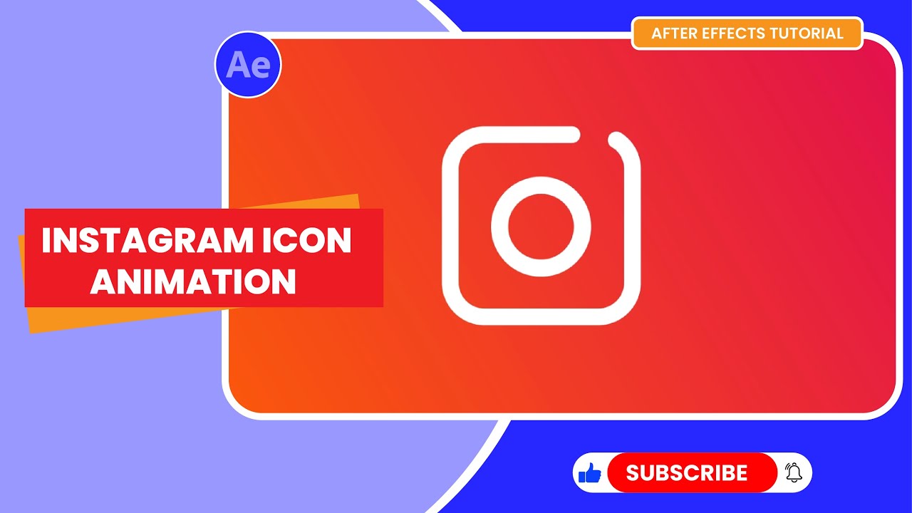 After Effects Tutorial - How to make a Simple Instagram Icon Animation ...