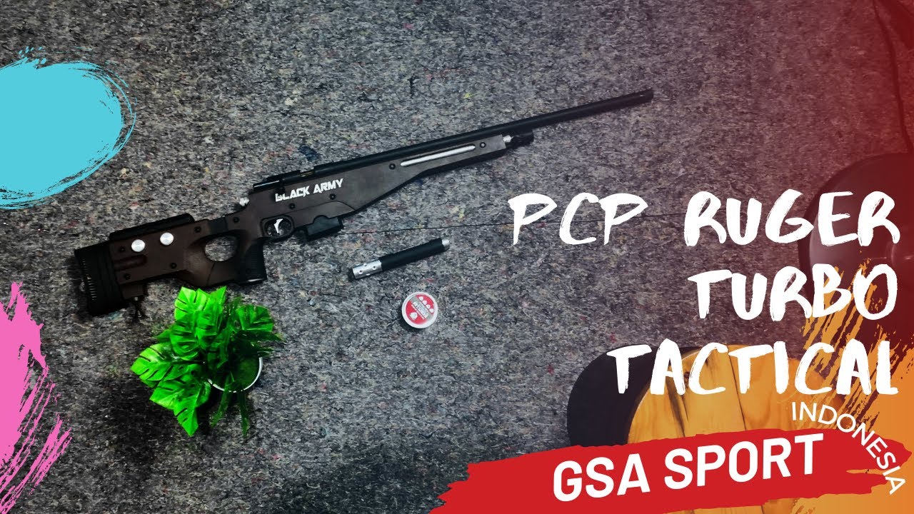 PCP RUGER AWM BLACK ARMY TURBO TACTICAL#0812 3298 9108 - YouTube