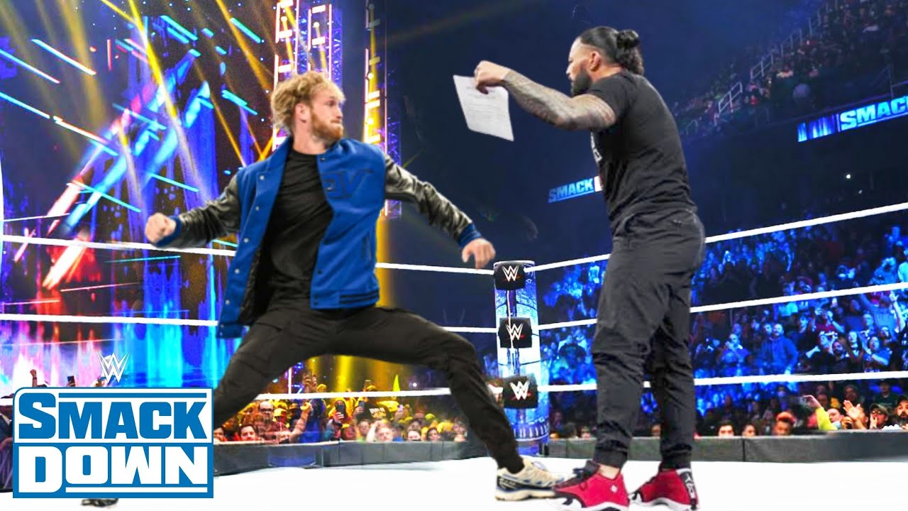 Logan Paul Attack Roman Reigns in SmackDown Highlights 28-October-2022 ...
