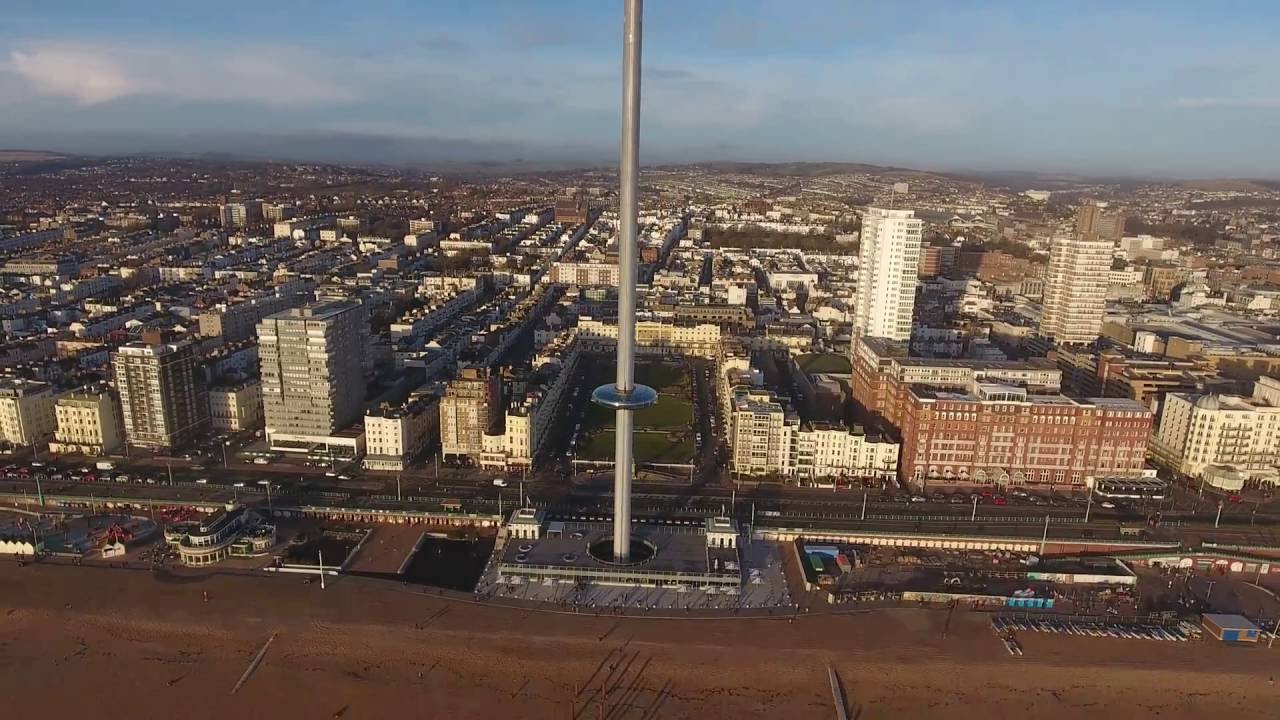 Brighton from air - YouTube