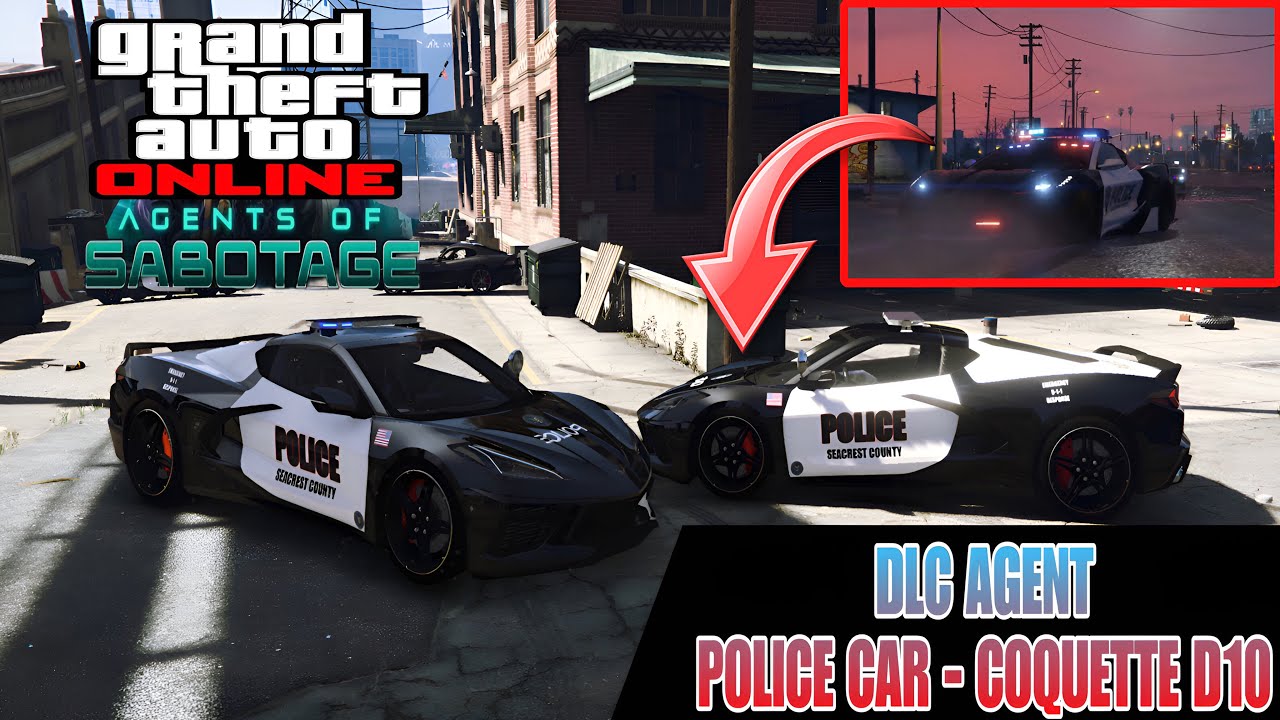 [DLC AGENT] POLICE CAR - CORVETTE C8 / COQUETTE D10 DE POLICE ...