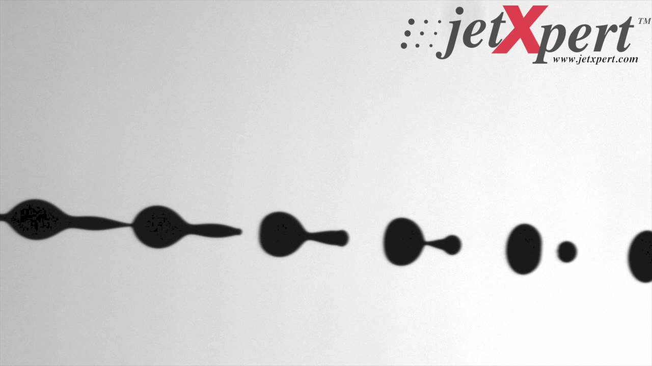 Continuous Inkjet Drop Visualization - YouTube
