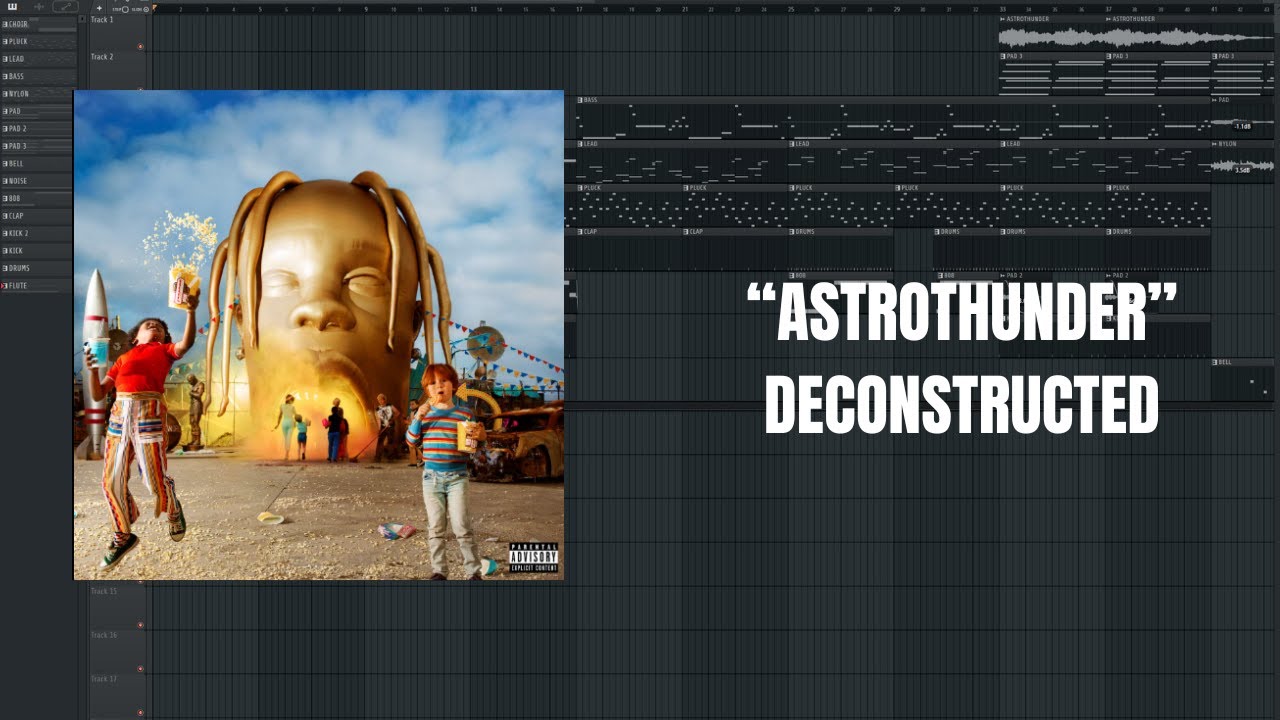 how ASTROTHUNDER by TRAVIS SCOTT was made - YouTube