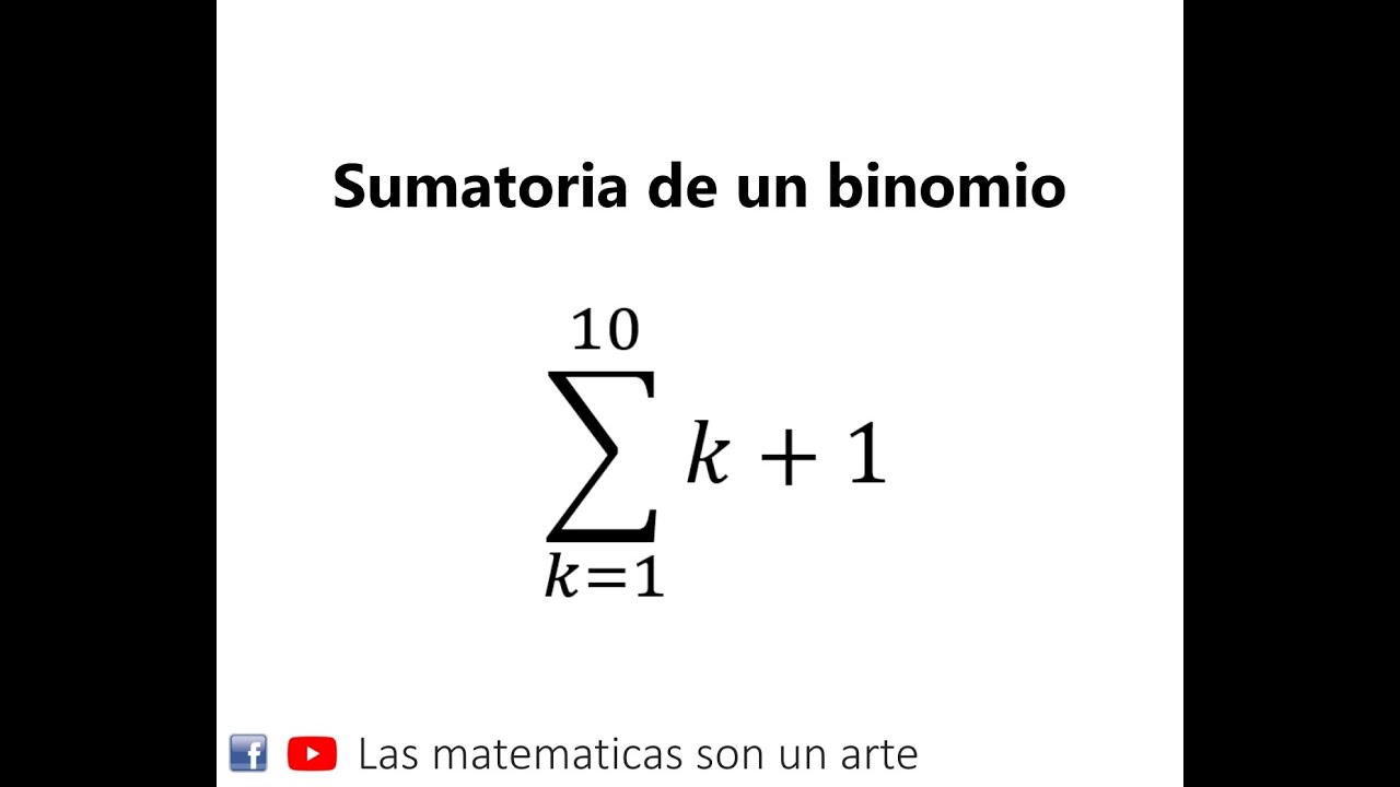 Hallar el valor de la sumatoria - YouTube