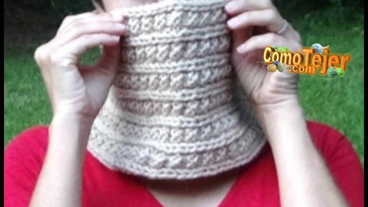 Cuello. Bufanda Cerrada. Espectacular. Knit a Cowl. Fácil. Elegante 2 ...
