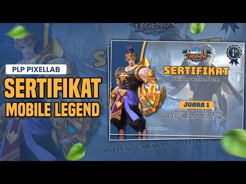 Desain Sertifikat Mobile Legend Keren Di Android - PLP Pixellab - YouTube