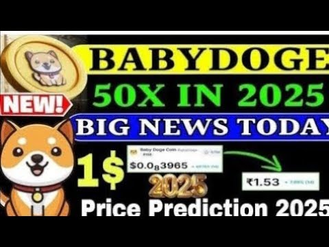 Baby Doge Coin Price Prediction 2025 | Best Meme Coin to buy Now !! | Baby Doge - YouTube