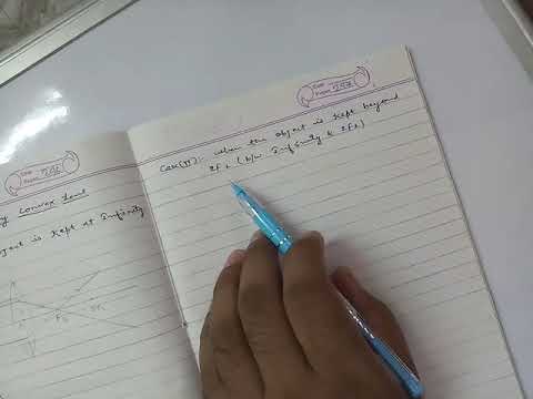 Image formation by Convex Lens, Case II- when the object is kept beyond ...