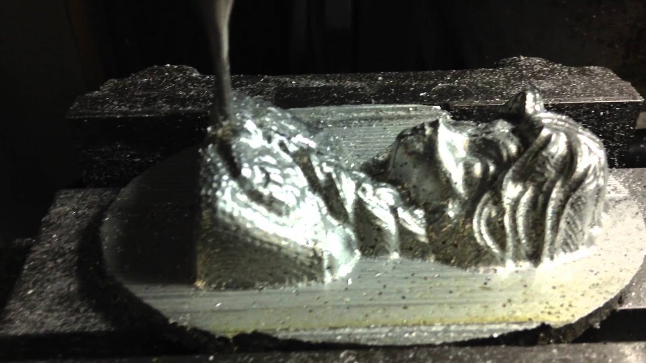 Bridgeport Tracer Mill with True Trace, Synchro-Trace Attachment - YouTube