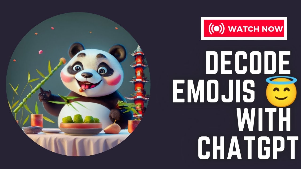 Decode the Meaning of Emojis with ChatGPT | Artificial Intelligence | How to Use ChatGPT? - YouTube