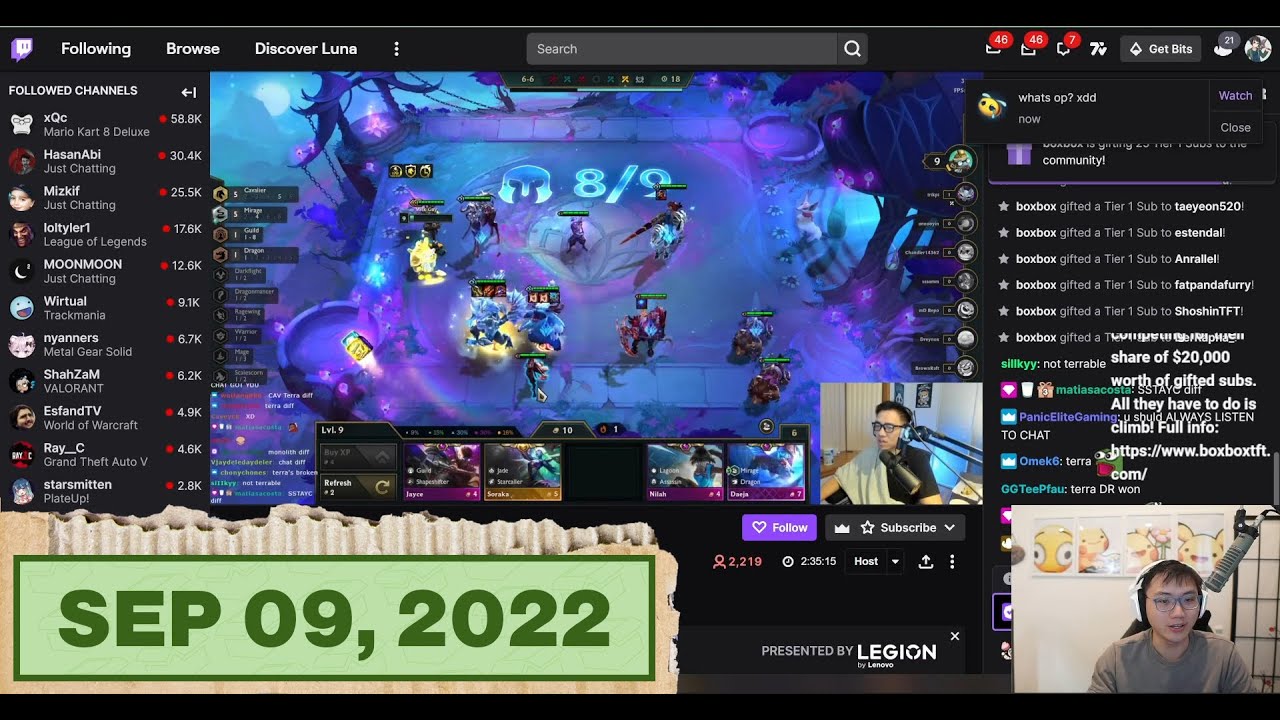 [2022 Sep 9] Day 2 of Set 7.5 (ft. Aesah) - YouTube