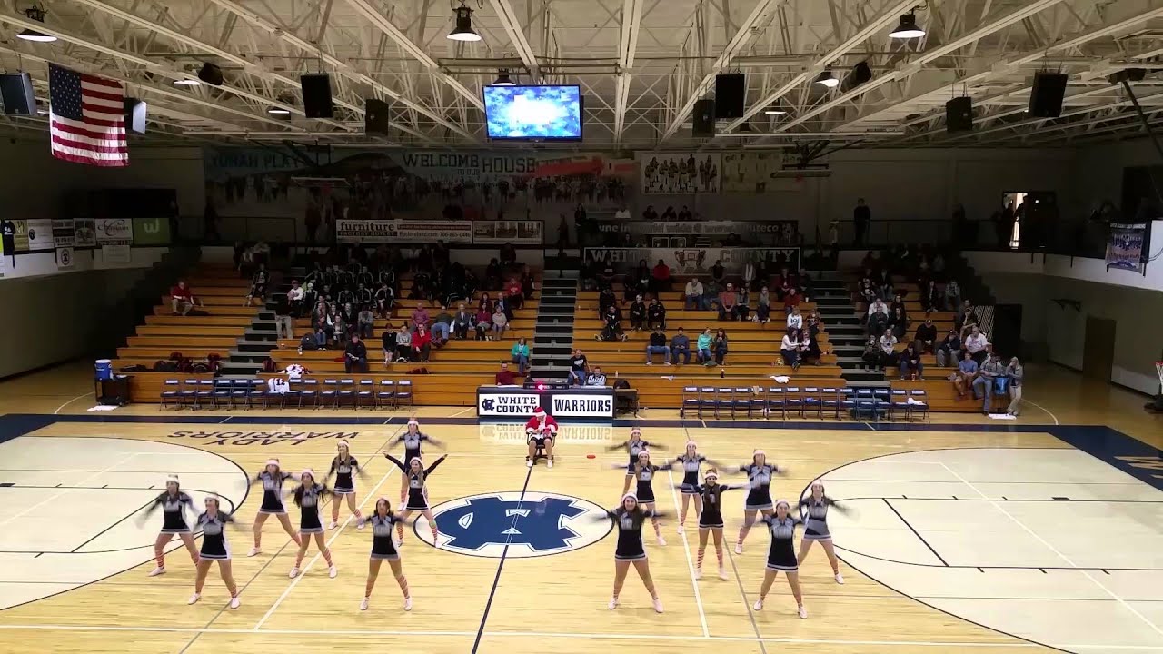 WCHS bball cheer Christmas routine 2015 - YouTube