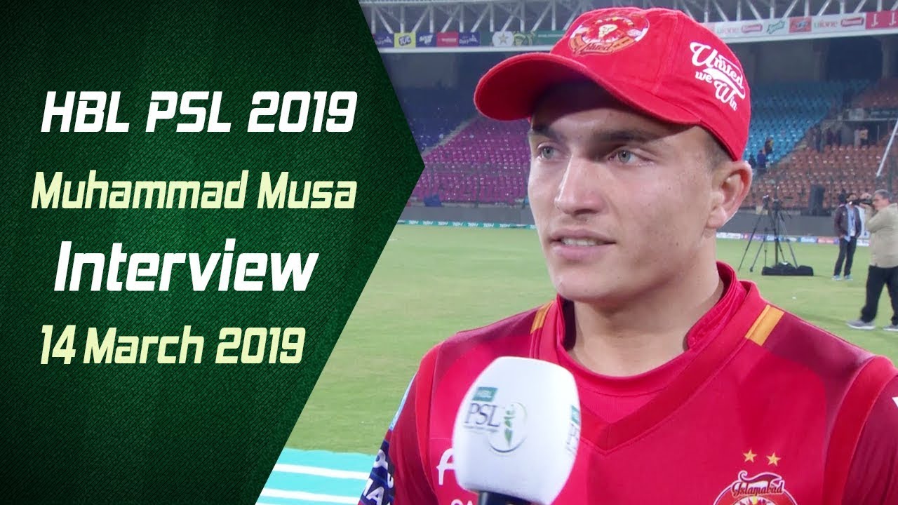Muhammad Musa Interview | 14 March | HBL PSL 2019 - YouTube