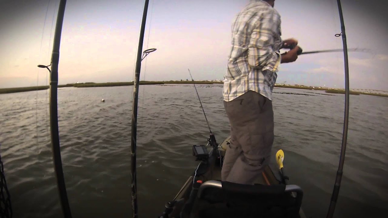 SALTY ANGLER - FREEPORT KAYAK FISHING - 15AUG15 - GOPRO- HOBIE PRO ...