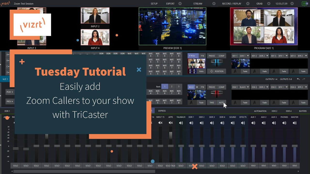 Tuesday Tutorial : Easily add Zoom Callers to your show with TriCaster - YouTube
