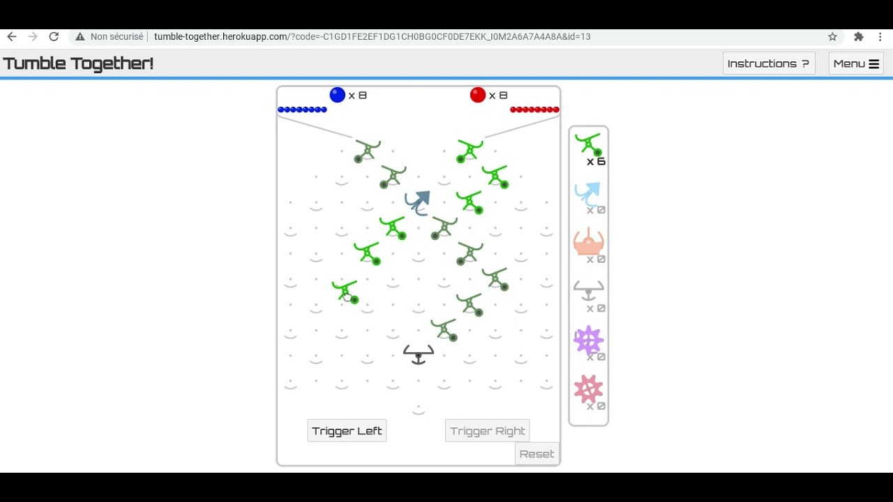 Solution challenge 13- duality part II- turing tumble simulateur - YouTube
