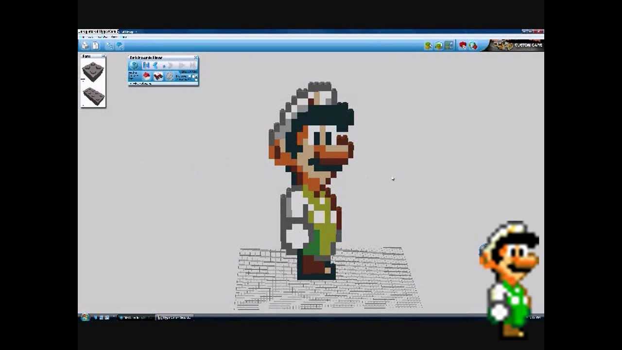 How To Make A Lego SMW Fire Luigi - YouTube