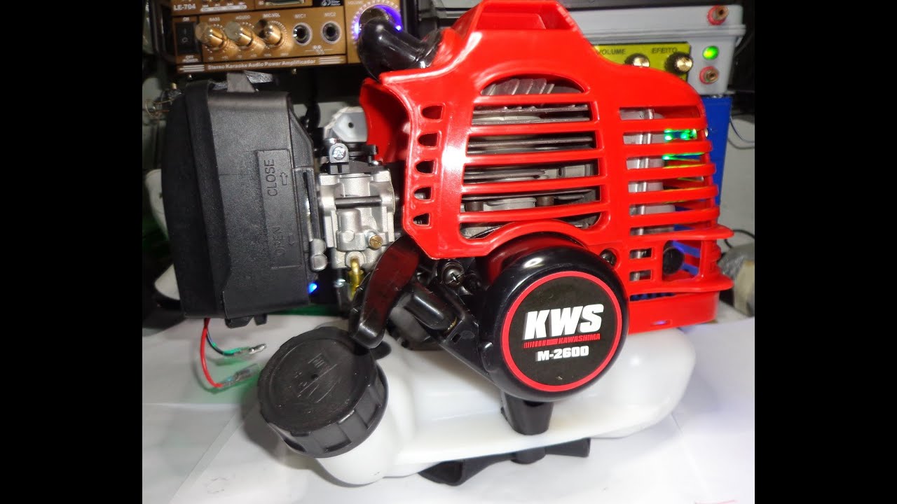 MOTOR GASOLINA MDR EM DETALHES ROÇADEIRA SERA COLOCADO EM AEROMODELO ...