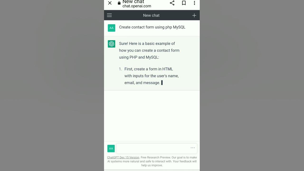Create Contact Form Using Php Mysql Youtube