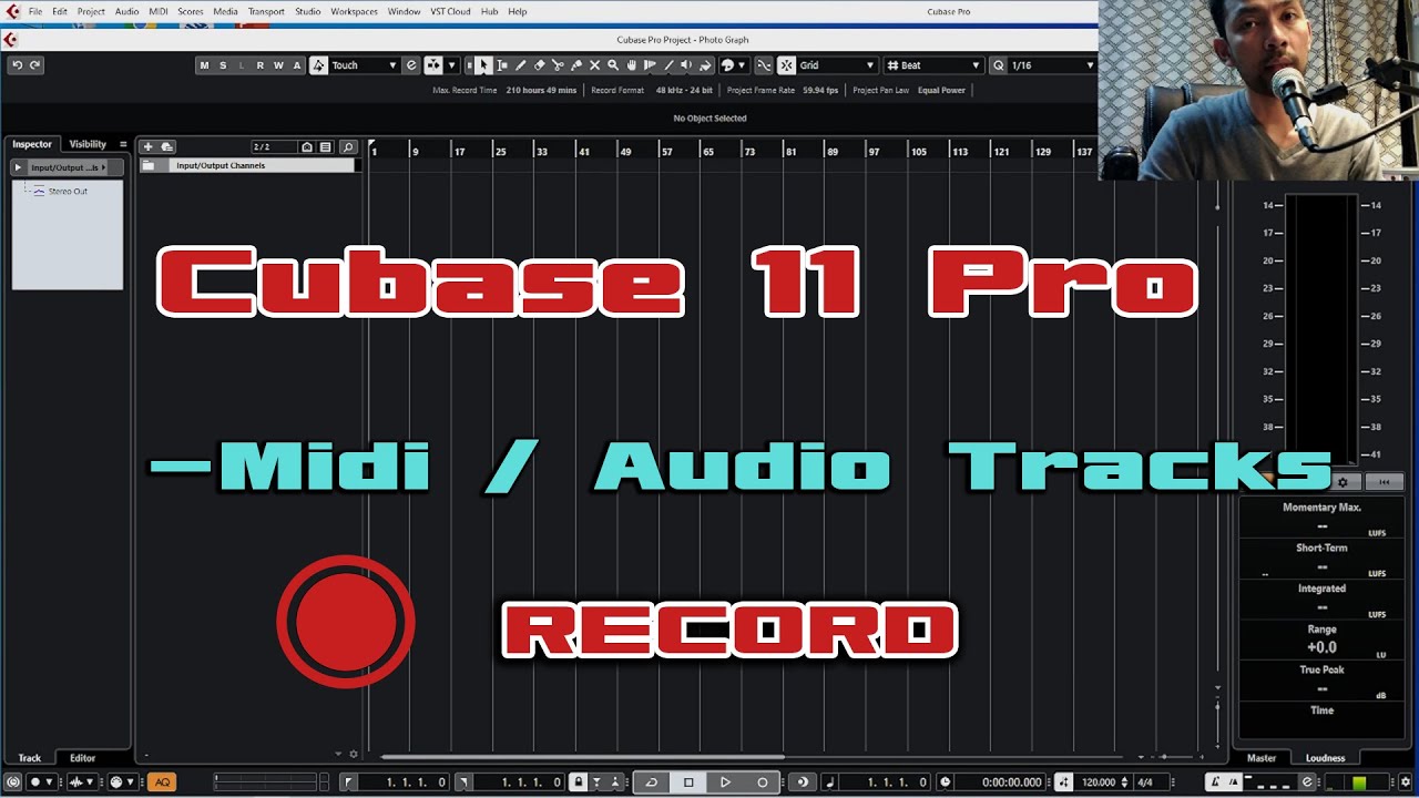 Cubase P.3 - Add Midi and Audio Track Record - YouTube