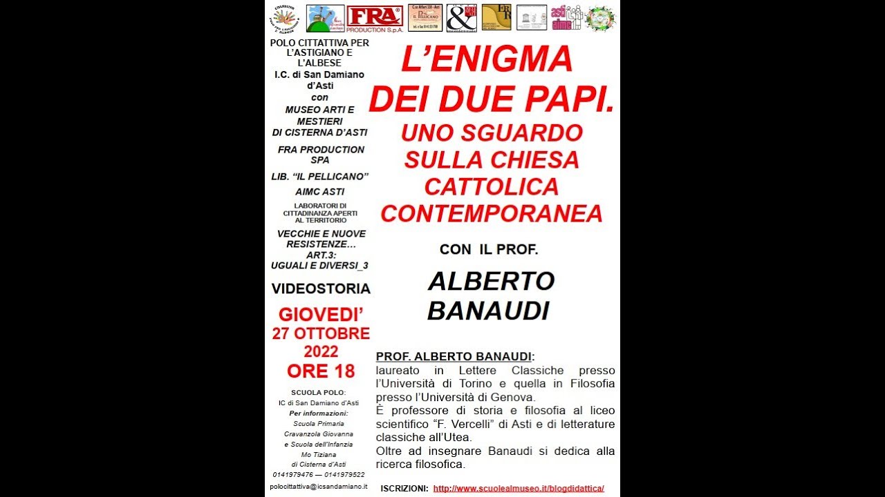 L'ENIGMA DEI DUE PAPI con Alberto Banaudi - YouTube