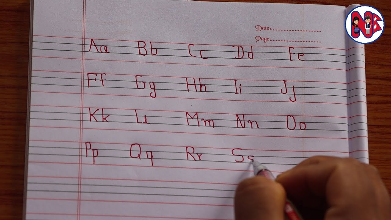 How to write Capital & Small Letters, ABCD Alphabets, ABCD Capital ...