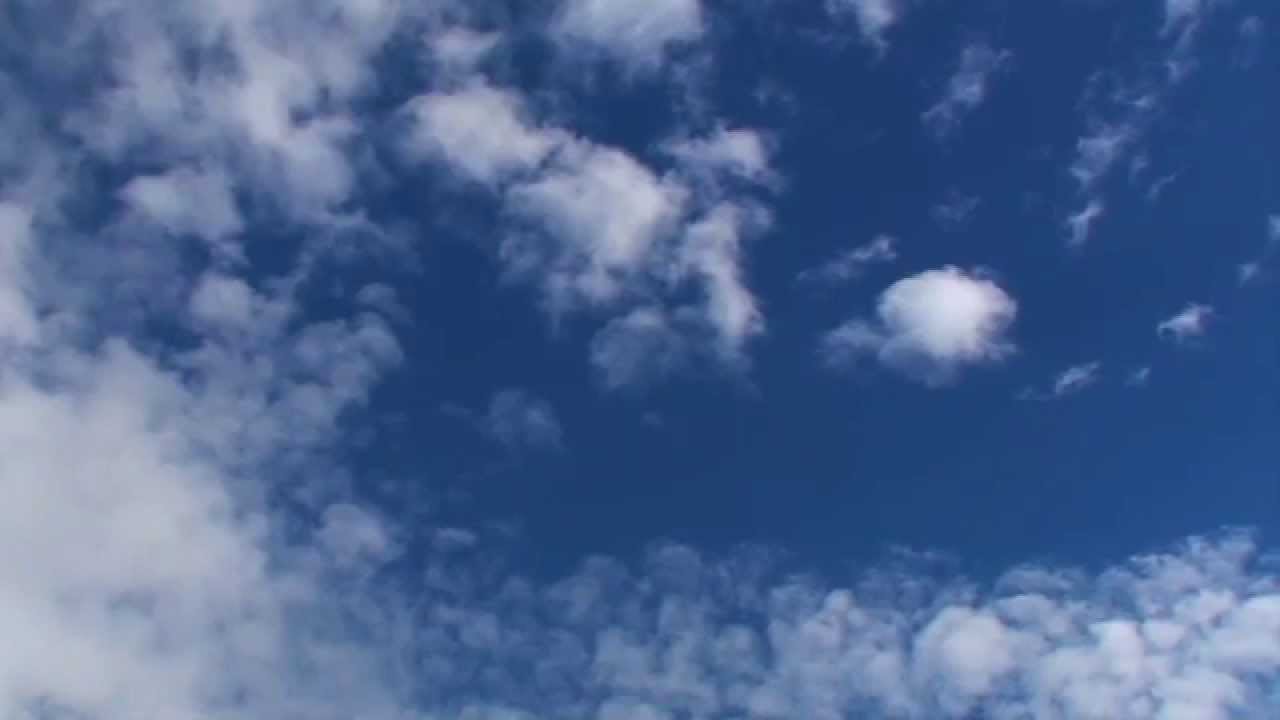 Daydream and relax with silent slow moving clouds - YouTube