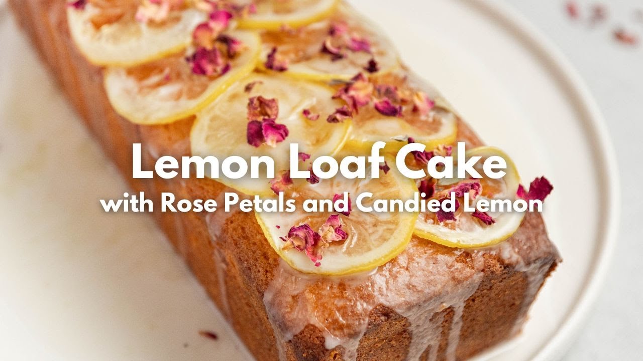 Mike's Incredibly Moist Lemon Loaf Cake with Floral Twist - YouTube