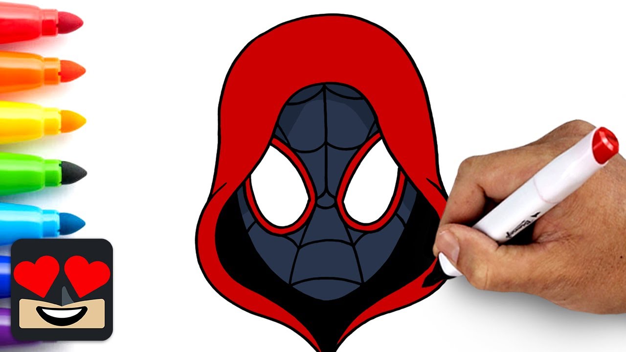 How To Draw Miles Morales Spider-Man - YouTube