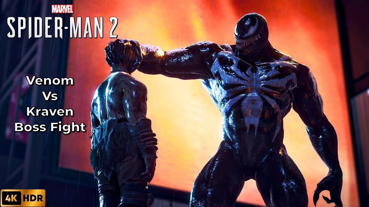 VENOM Vs KRAVEN Full Boss Fight | Marvel's Spider-Man 2 (4K 60fps ...