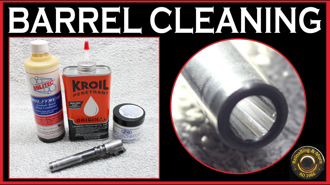 Deep cleaning of a pistol barrel. - My way of getting hard carbon and ...