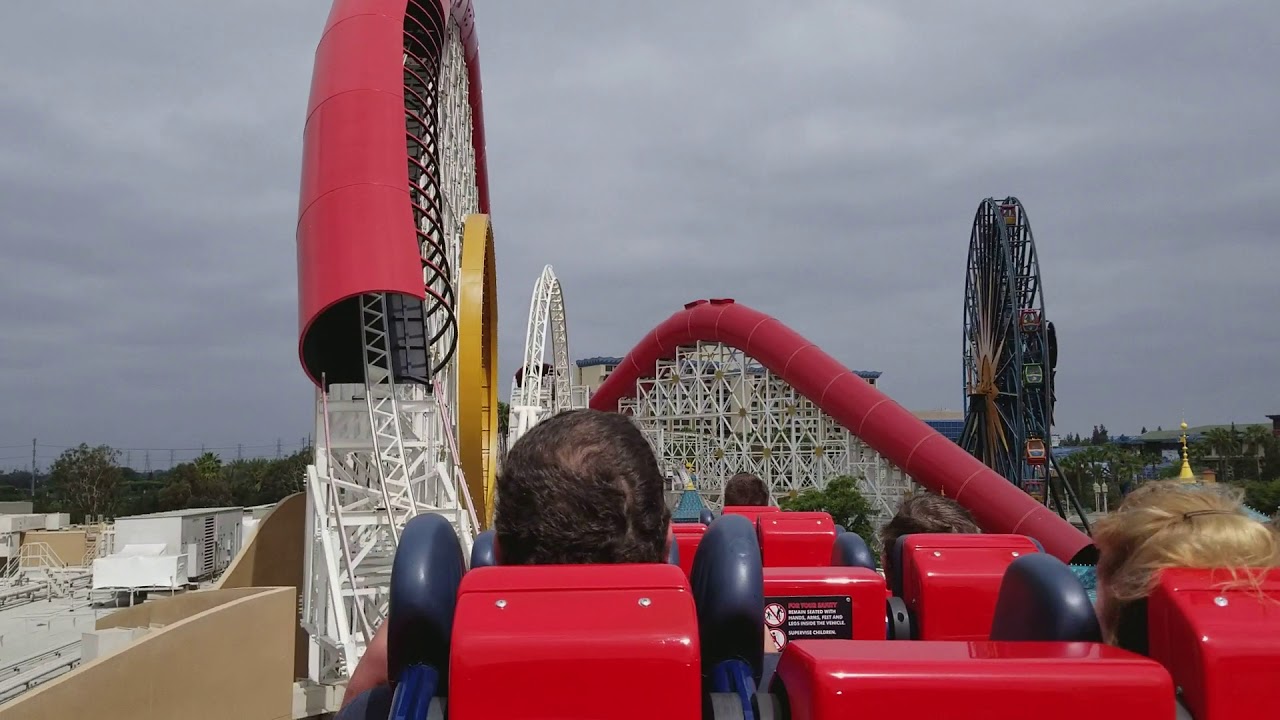 HD Disney California's Incredicoaster Incredibles FULL RIDE along - YouTube