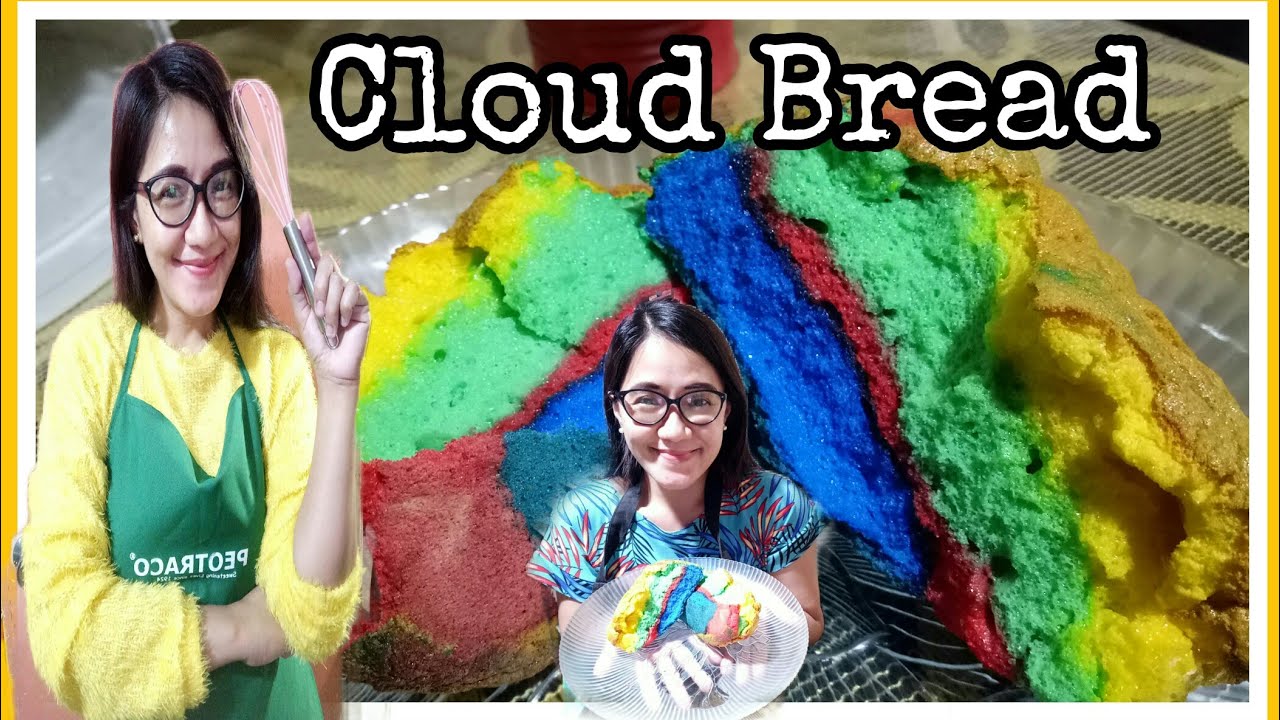 How to make Cloud Bread | Rainbow Cloud Bread - YouTube