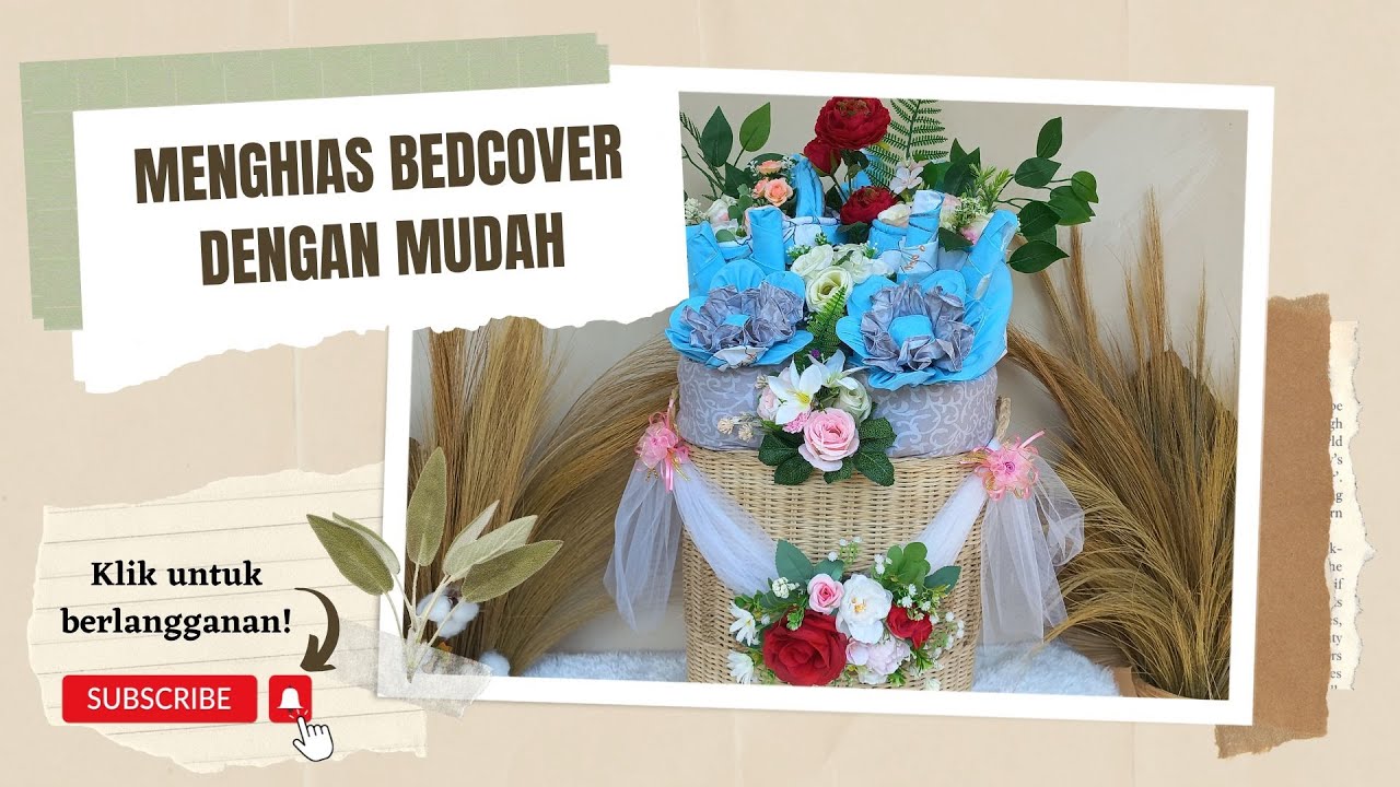 TUTORIAL MENGHIAS SESERAHAN BED COVER DENGAN MUDAH DAN GAMPANG BANGET ...