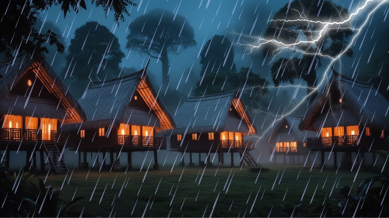 Rain Sounds for Sleeping - #15 Thunderstorm Rain Sounds for Deep Sleep ...