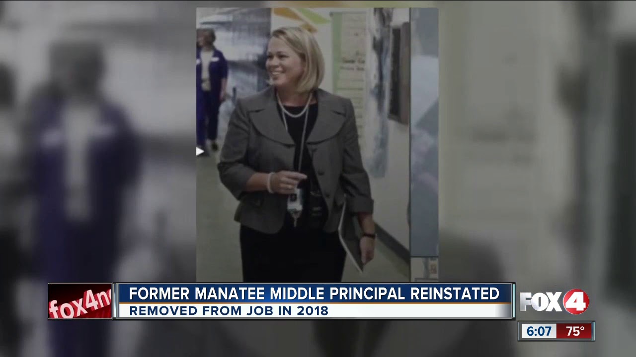 Manatee Middle School Principal reinstated - YouTube