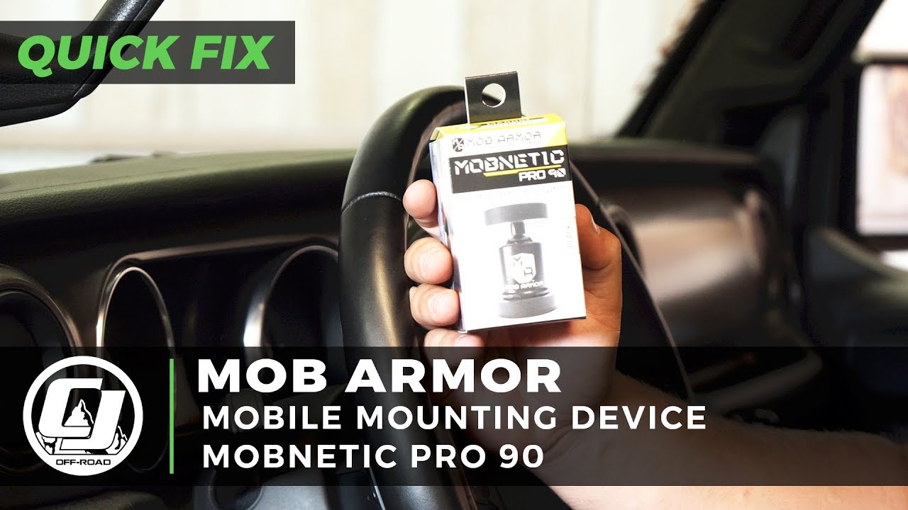 Mob Armor | MobNetic Pro 90 Black Mobile Mounting Device - YouTube