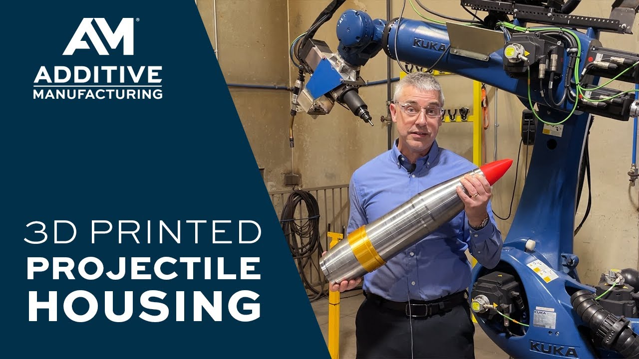 Navy Projectile Housing Made Through Robot 3D Printing - YouTube