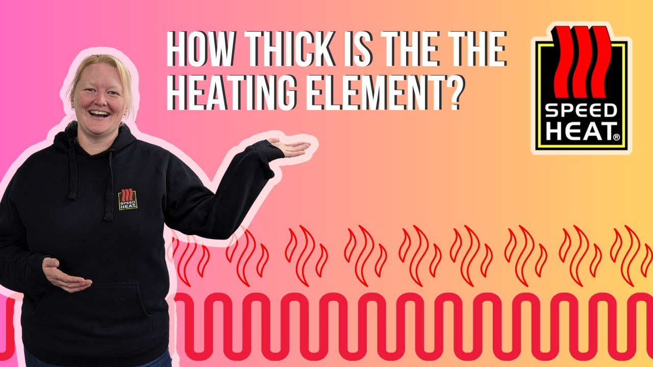 Speedheat How thick is the heating element? - YouTube
