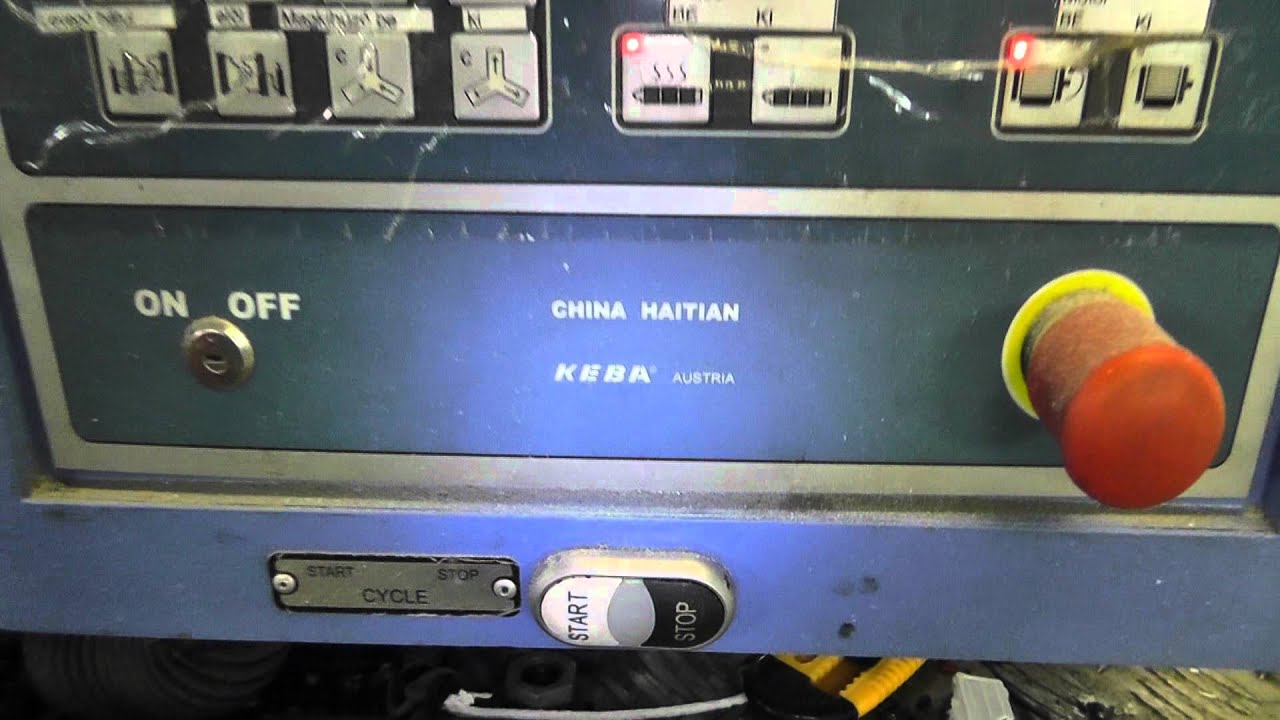 Haitian HTF-86X injection machine - YouTube