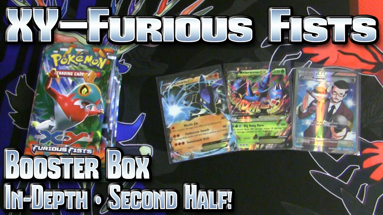 Pokémon XY: Furious Fists TCG In-Depth Booster Box Opening, Second Half ...