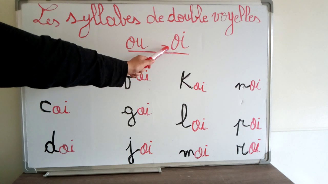 leçon (6) - Les syllabes de double voyelles "OU" - "OI" - YouTube