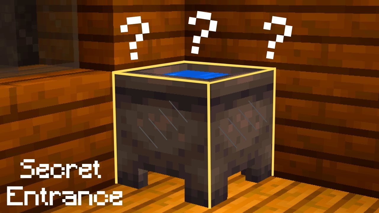 Easy Secret Entrance You NEED! / Minecraft Tutorial - YouTube
