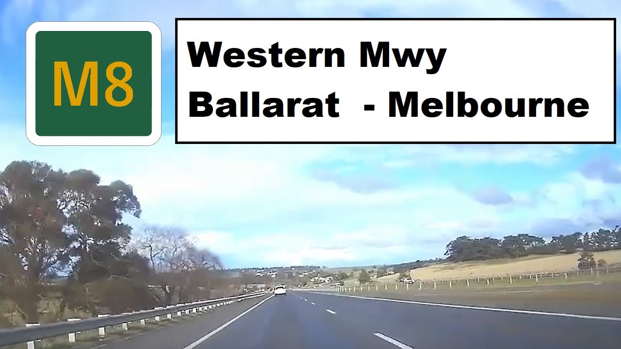 M8 Driving Western Mwy from Adelaide to Melbourne 004 Ballarat ...