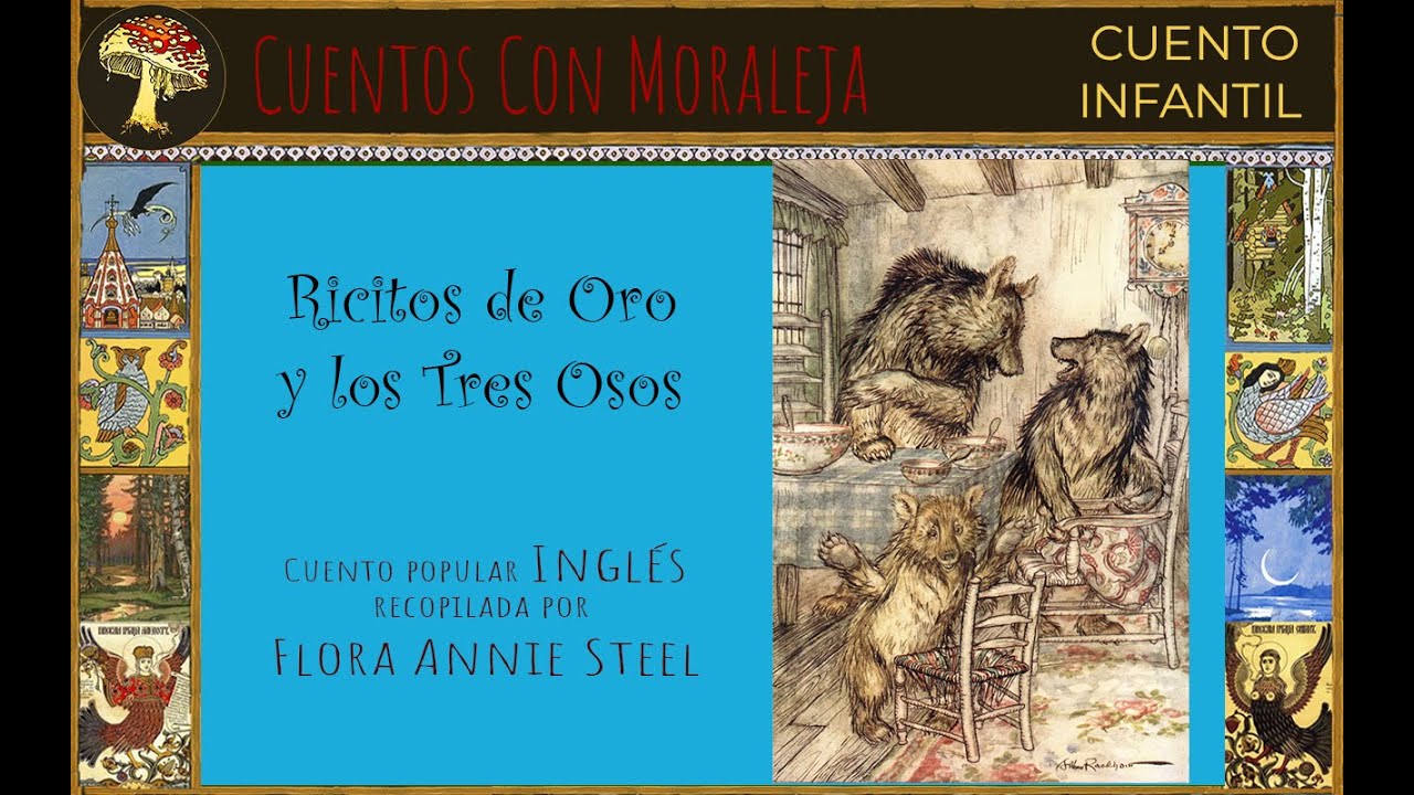 Ricitos de Oro y los Tres Osos | Cuento clásico inglés 🐻 Voz humana en ...